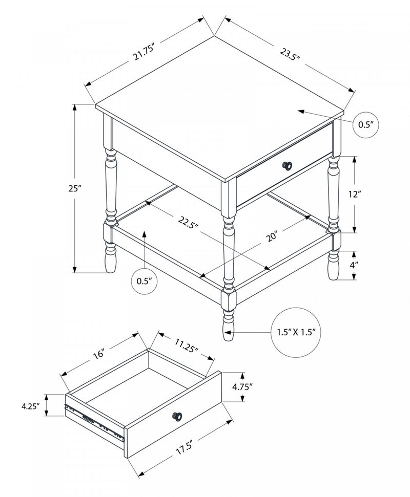 Kira Side Table - Walnut | Leon's