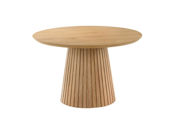 Mikael Round Dining Table - Light Oak | Leon's