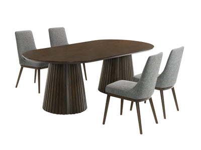 Santos Accent Chair - Grey Chevron | Leon's