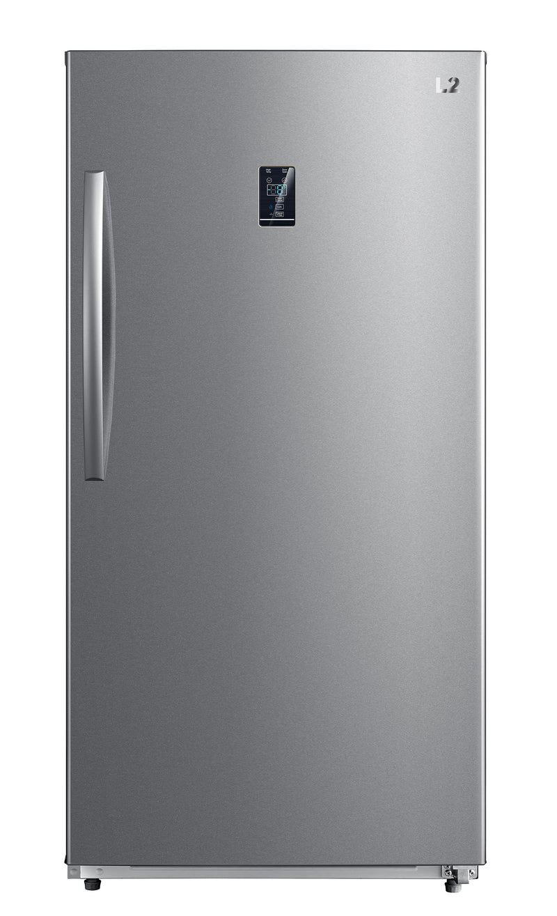 L2 Stainless Steel Upright Freezer and Convertible Fridge (17 Cu. Ft ...