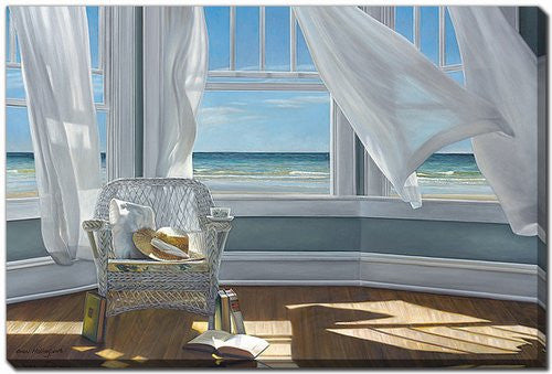 Seabreeze Sanctuary Wall Art - Blue/White - 30 X 45 | Leon's