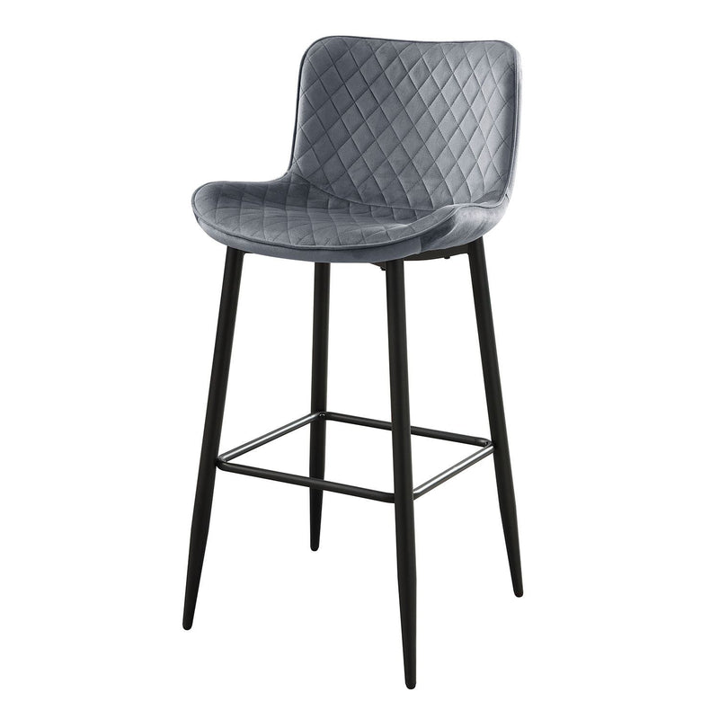 Nya Bar Stool - Grey - Set of Two | Leon's