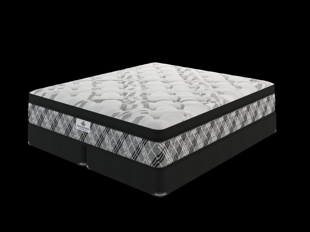 Kingsdown Mila Medium King Mattress and Split Boxspring Set | Leon's