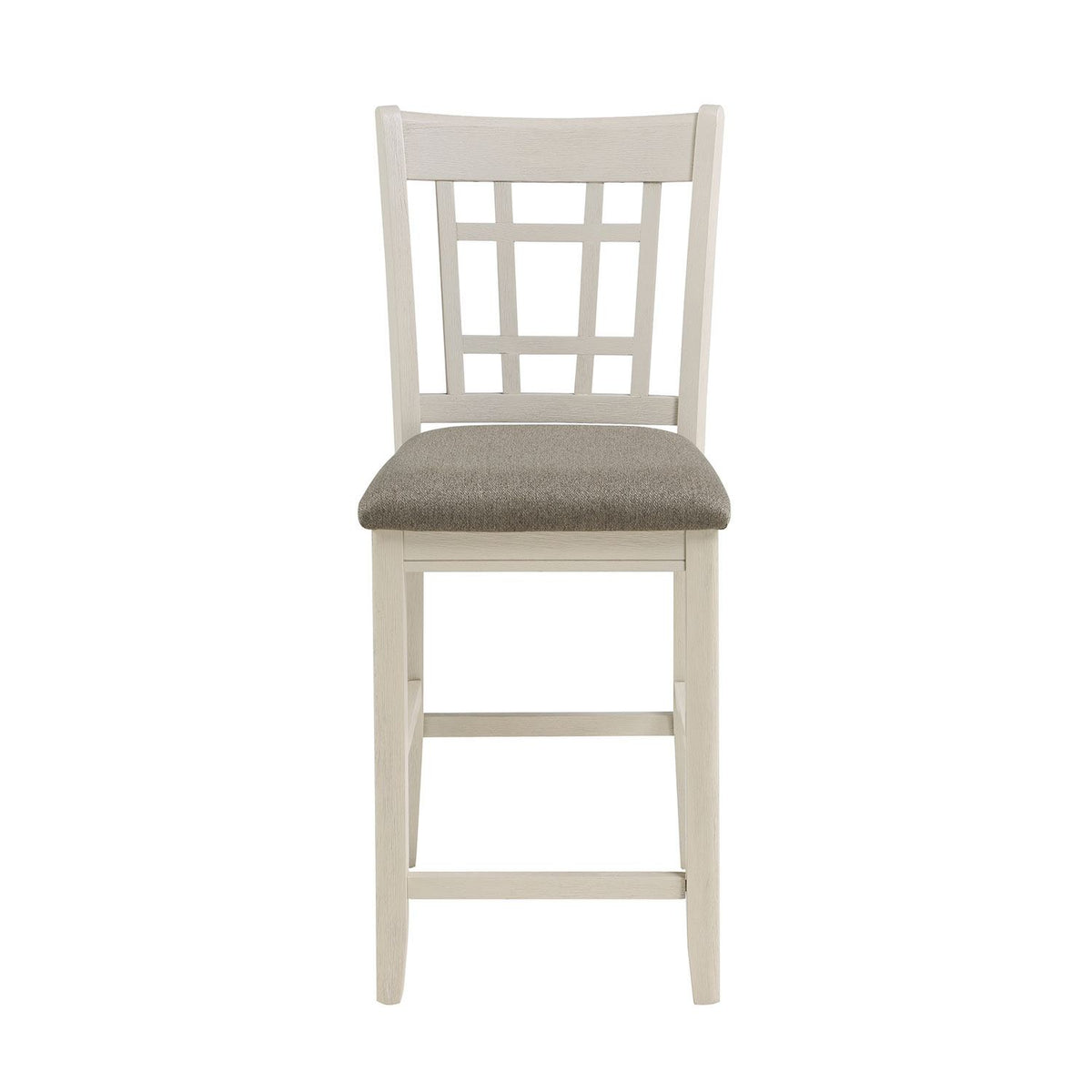Freda Counter Height Stool - White, Dark Brown | Leon's