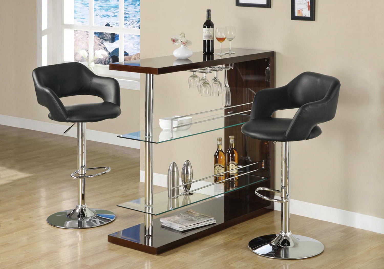 Stanley Bar Stool - Black | Leon's