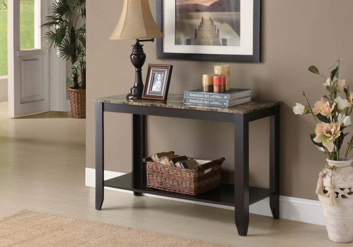 Tamer Sofa Table - Dark Brown | Leon's