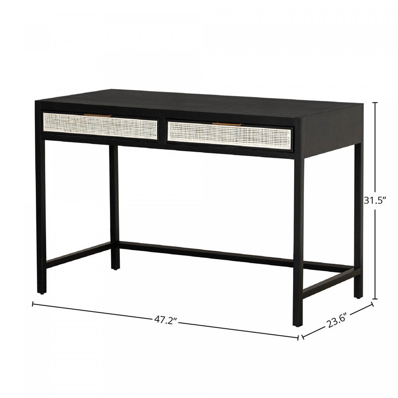 Nurelle Desk - Ebony | Leon's