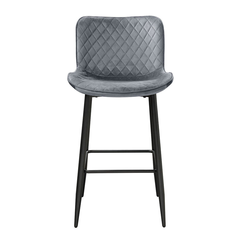 Nya Bar Stool - Grey - Set of Two | Leon's