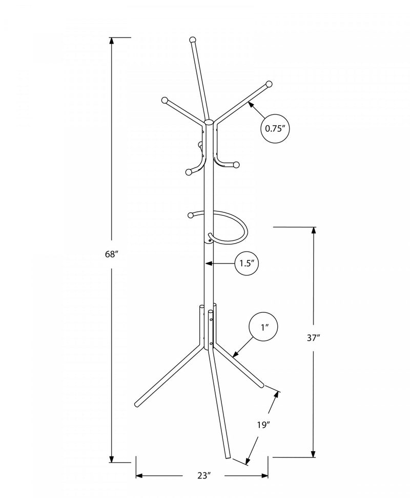 Elix Coat Rack - White | Leon's
