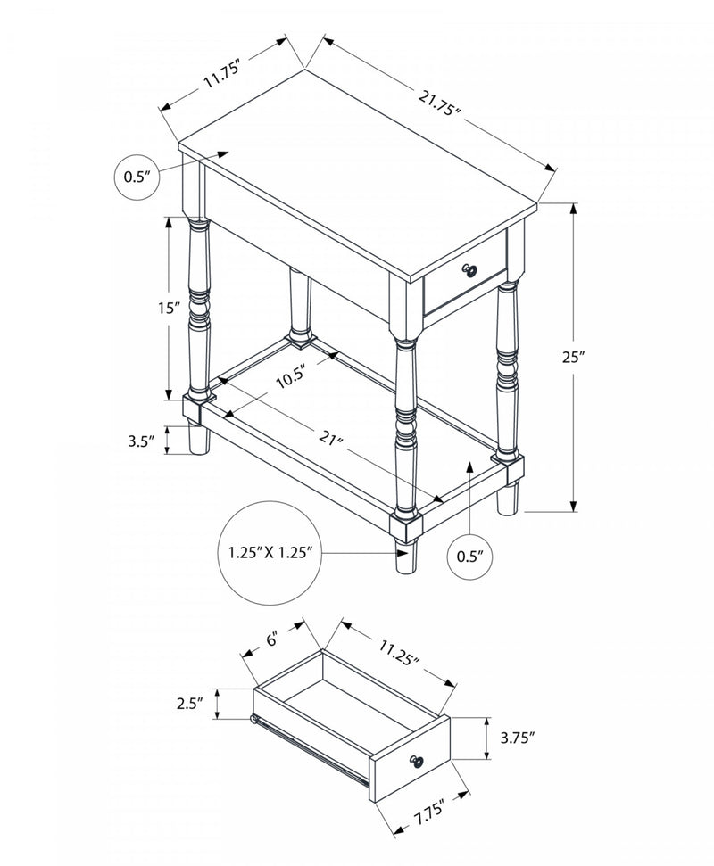 Vanta Side Table - White | Leon's
