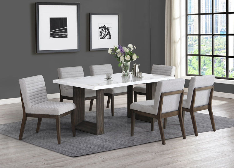 Maeve 7-Piece Dining Set - Grey, Espresso | Leon's
