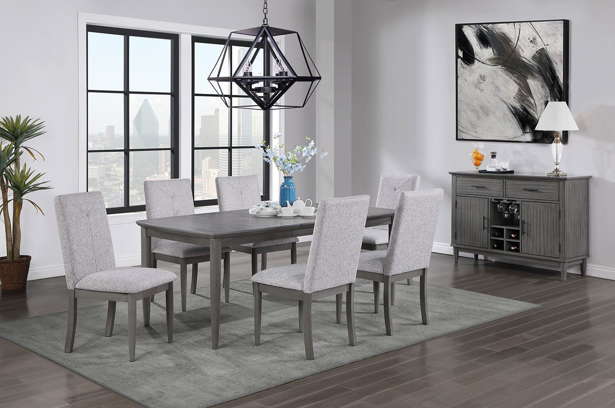 Ayana 7-Piece Extendable Dining Set - Grey | Leon's