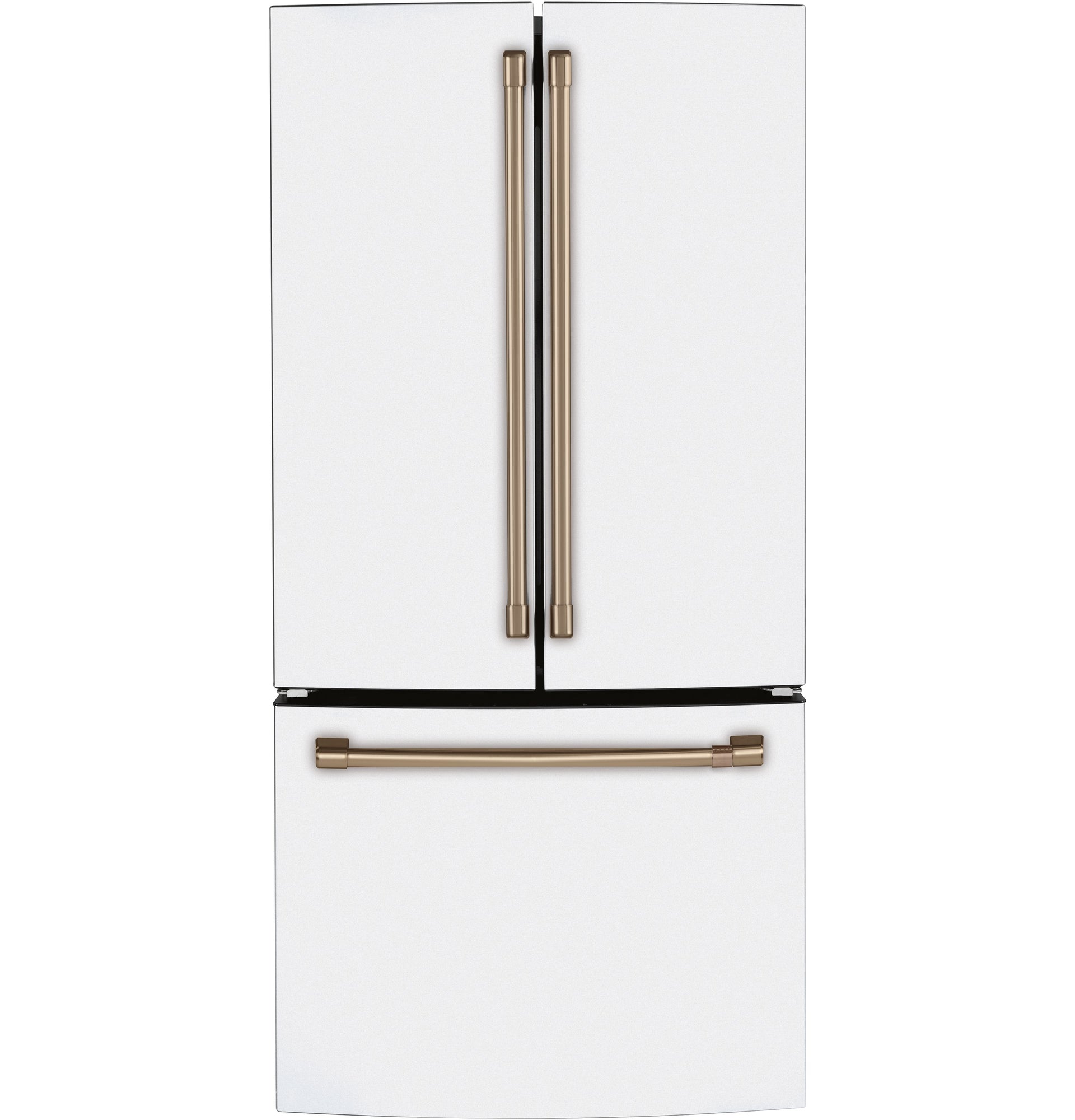 Café Matte White Kitchen Package with French Door Refrigerator, Double ...