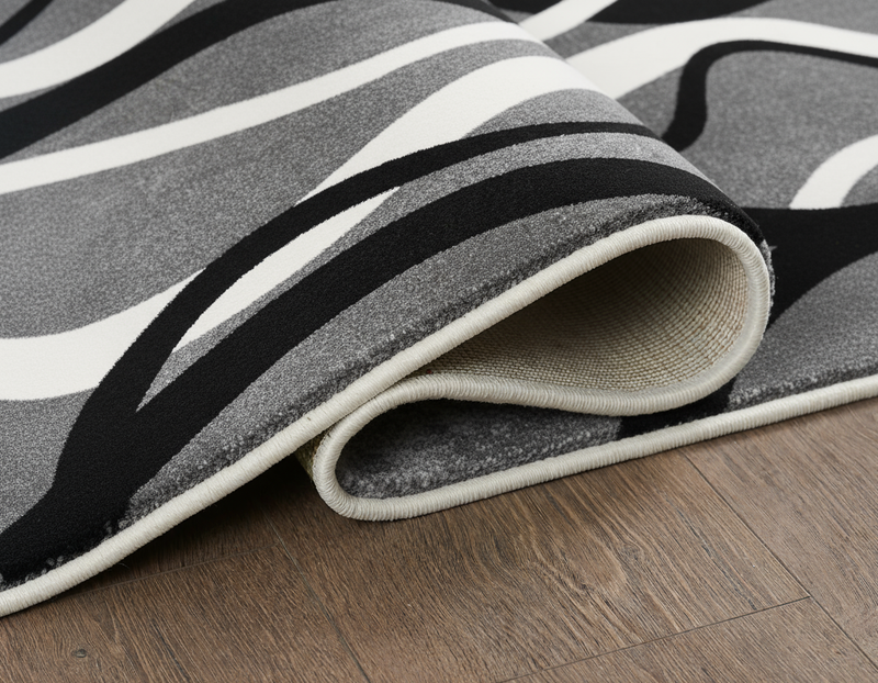 Merinos Diamond 7'8" x 10'8" Area Rug with Underpad - Grey | Leon's.ca