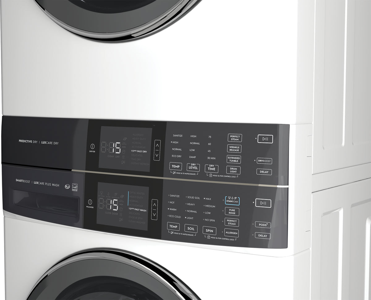 Electrolux White Laundry Tower with SmartBoost® Washer (5.2 Cu.Ft ...