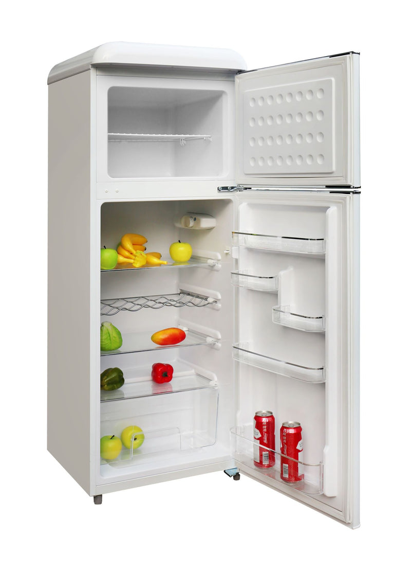 Epic 21.5" White Retro Top-Freezer Refrigerator (7.5 Cu. Ft.) - ERR82W ...
