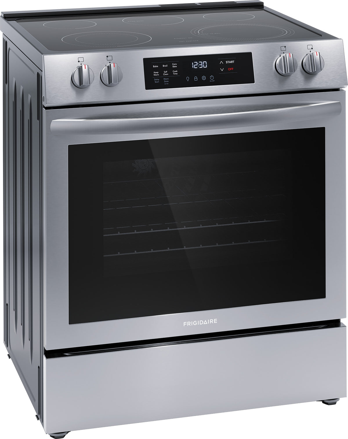 Frigidaire Stainless Steel 30" Freestanding Electric Range (5.3 Cu. Ft ...