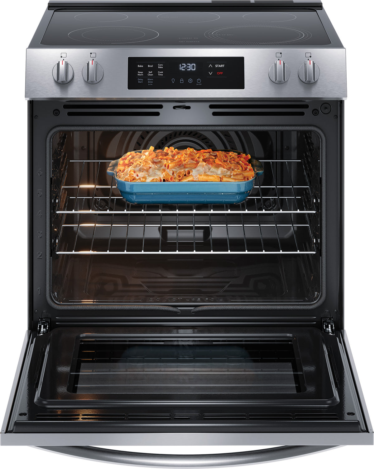Frigidaire Stainless Steel 30" Freestanding Electric Range (5.3 Cu. Ft ...