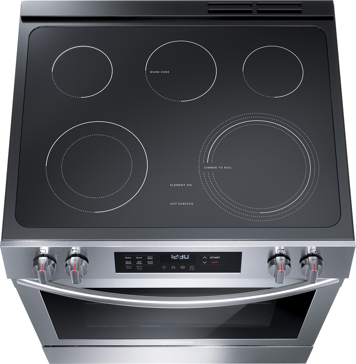 Frigidaire Stainless Steel 30" Freestanding Electric Range (5.3 Cu. Ft ...