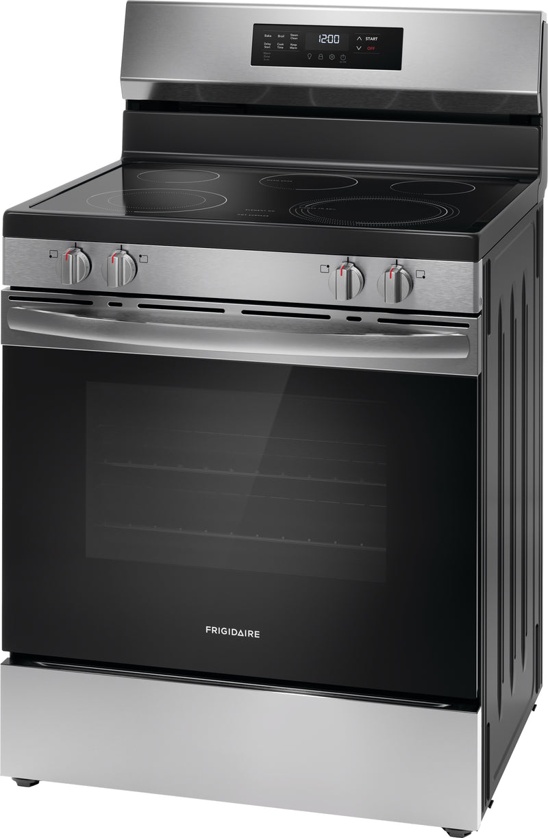 Frigidaire Stainless Steel 30" Freestanding Electric Range with ...