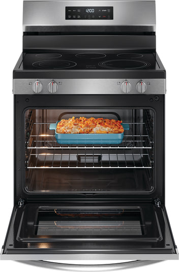 Frigidaire Stainless Steel 30" Freestanding Electric Range with ...