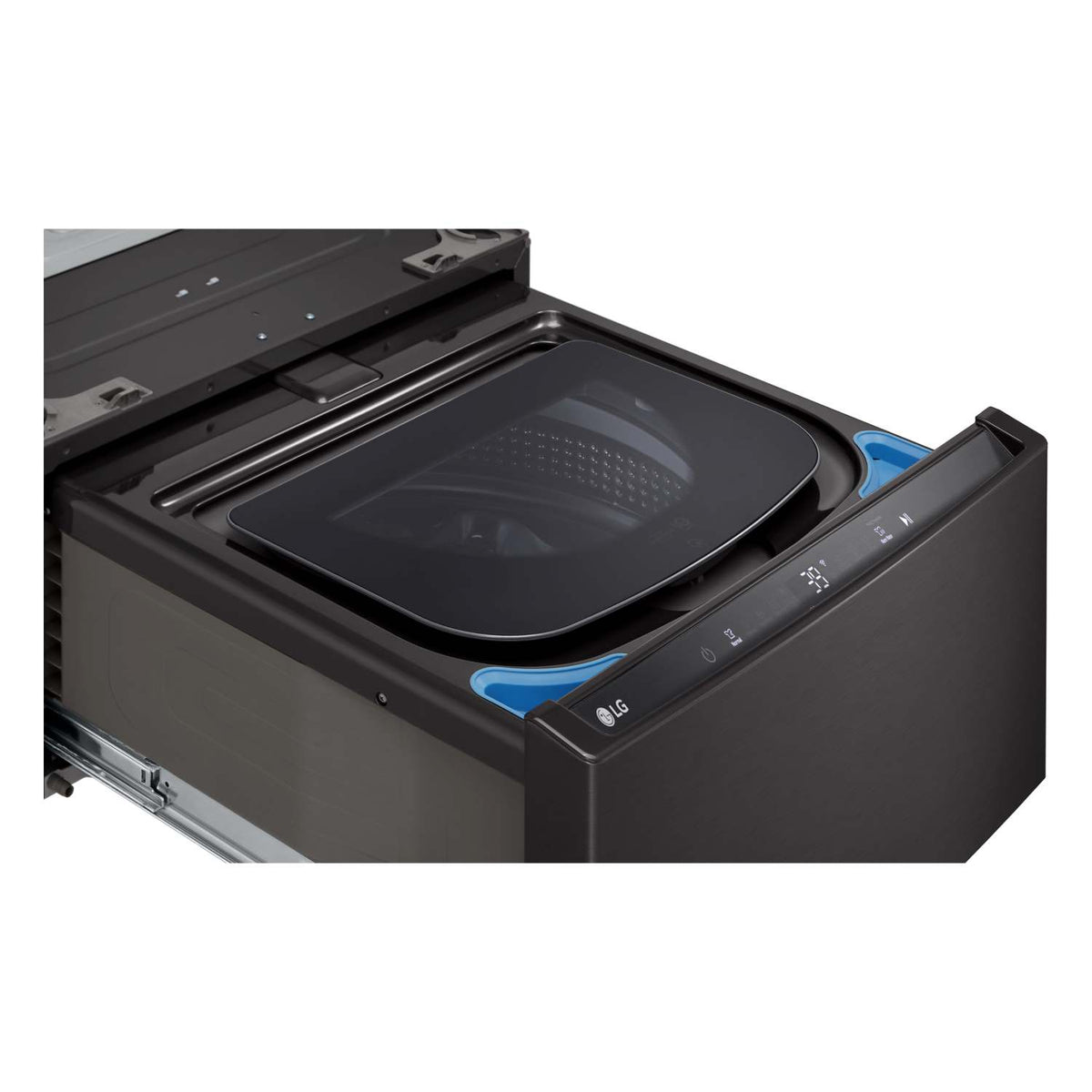 LG Black Steel 27'' LG SideKick™ Pedestal Washer (1 Cu. Ft) - WD300CB ...