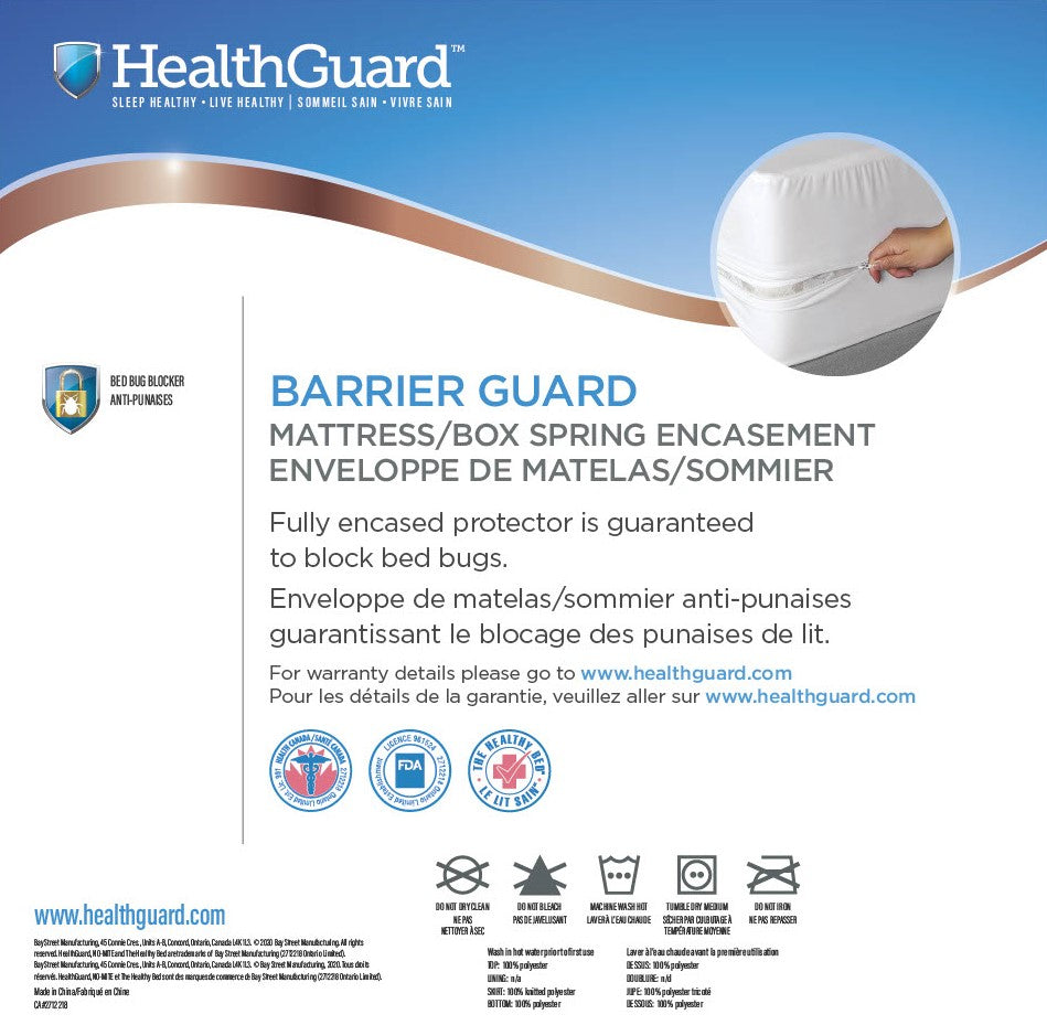 HealthGuard Twin XL Barrier Guard | Leon's