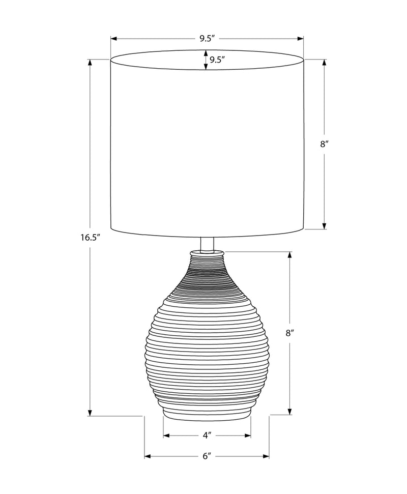 Taro Table Lamp - Grey | Leon's