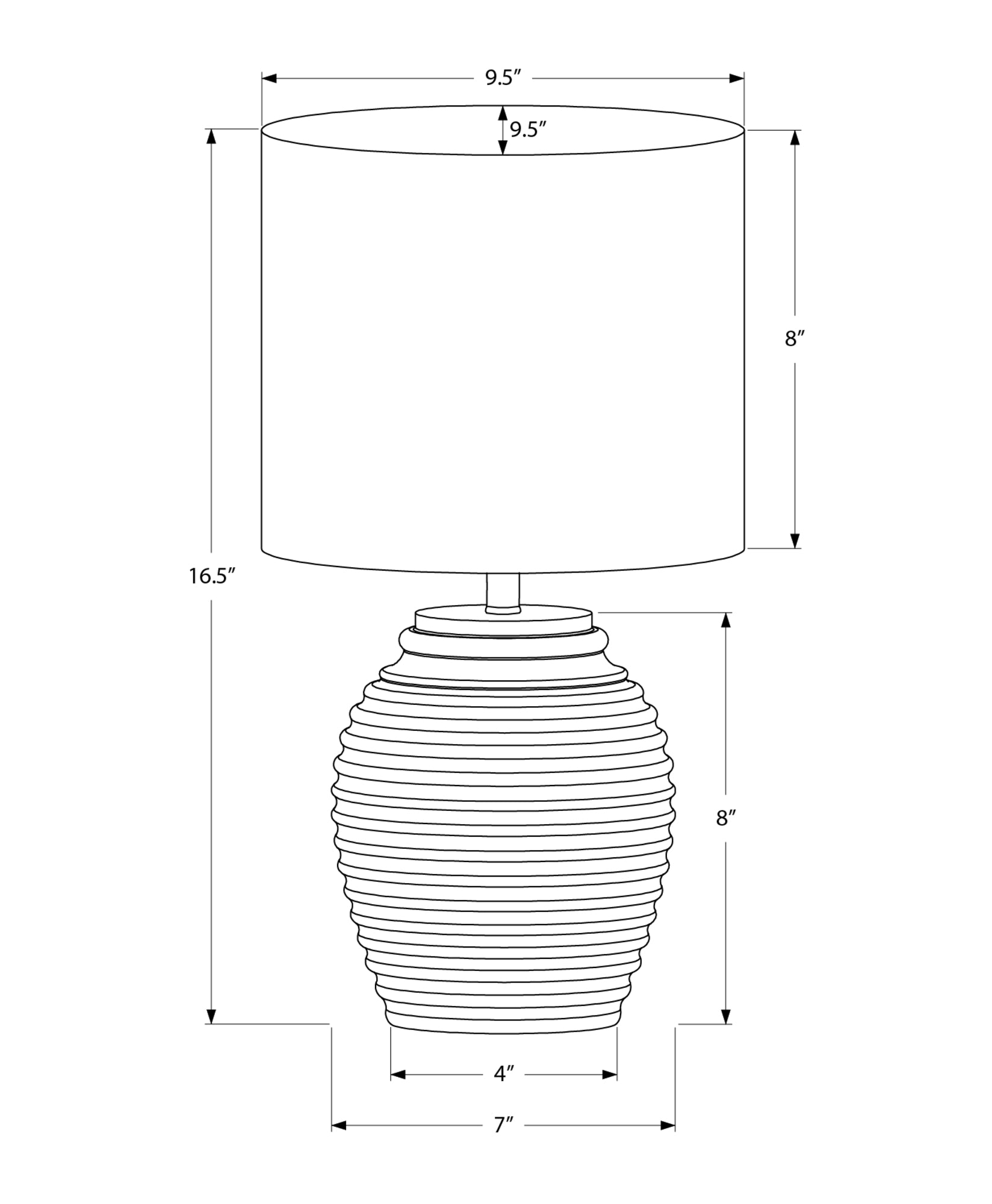 Revyn Table Lamp - Black | Leon's