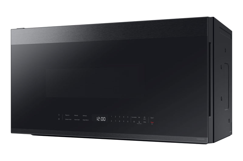 Samsung BESPOKE Matte Black Steel Over the Range Microwave with 400 CFM ...