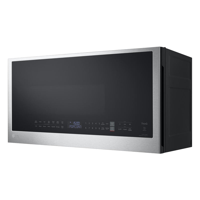 LG Smudge Resistant Stainless Steel Smart Wi-Fi Enabled Over-the-Range ...