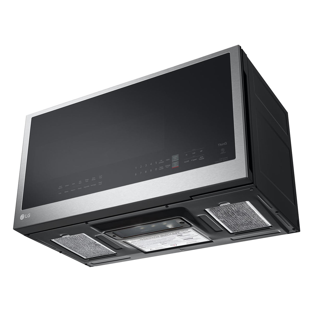 LG Smudge Resistant Stainless Steel Smart Wi-Fi Enabled Over-the-Range ...