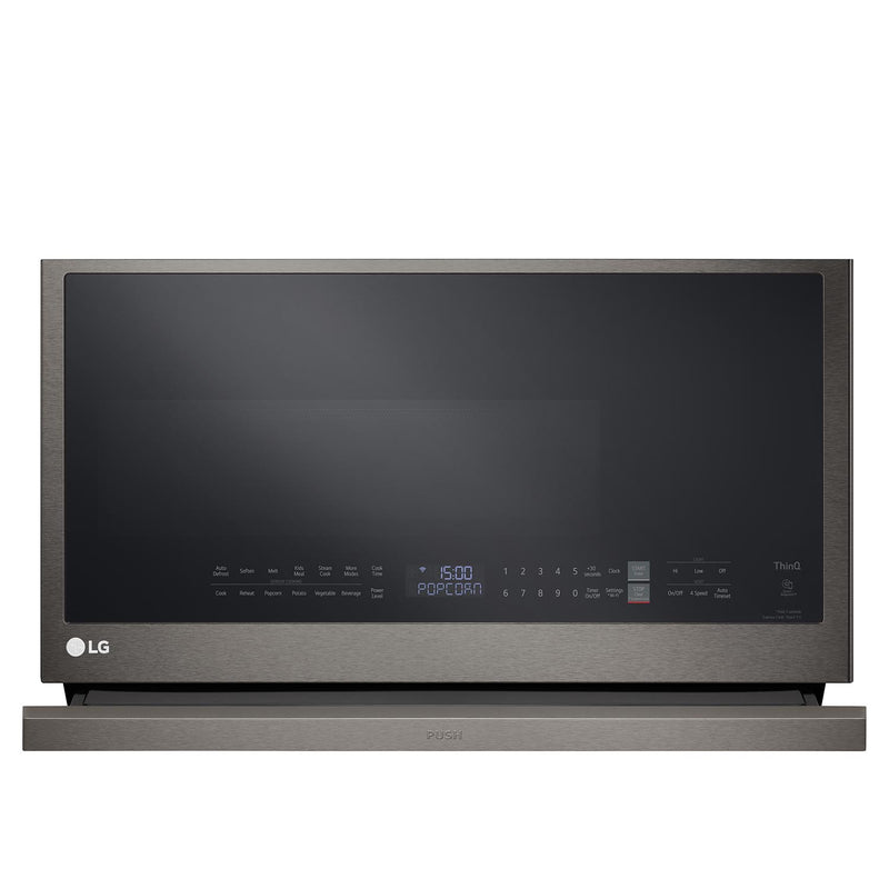 LG Black Stainless Smart Wi-Fi Enabled Over-the-Range Microwave with ...