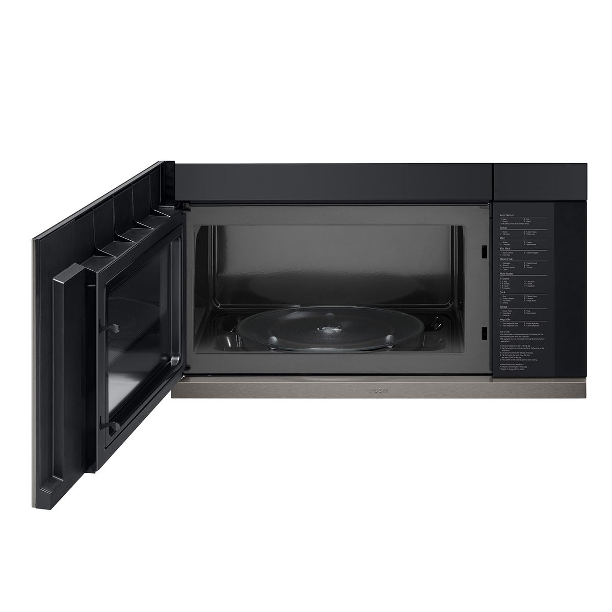 LG Black Stainless Smart Wi-Fi Enabled Over-the-Range Microwave with ...