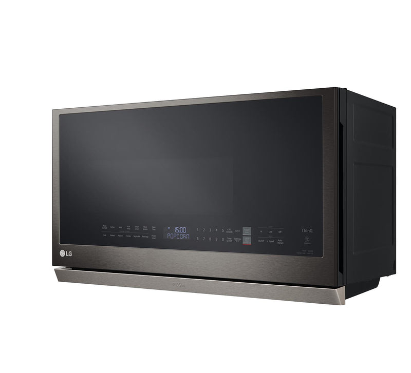 LG Black Stainless Smart Wi-Fi Enabled Over-the-Range Microwave with ...