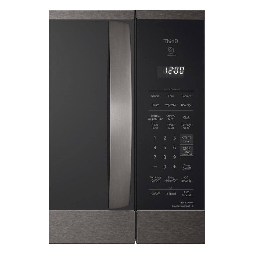 LG Black Stainless Steel Over-the-Range Smart Microwave 1.8 Cu ...