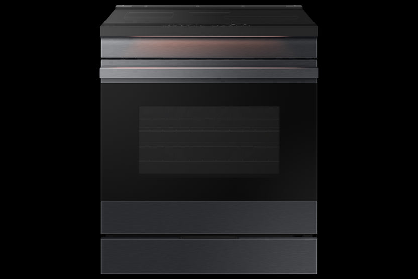 Samsung BESPOKE Matte Black Steel True Convection Induction Slide in ...