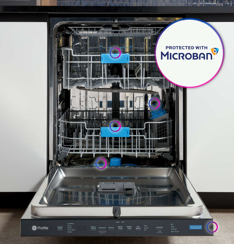 GE Profile 24" Fingerprint Resistant Stainless Smart Dishwasher with ...