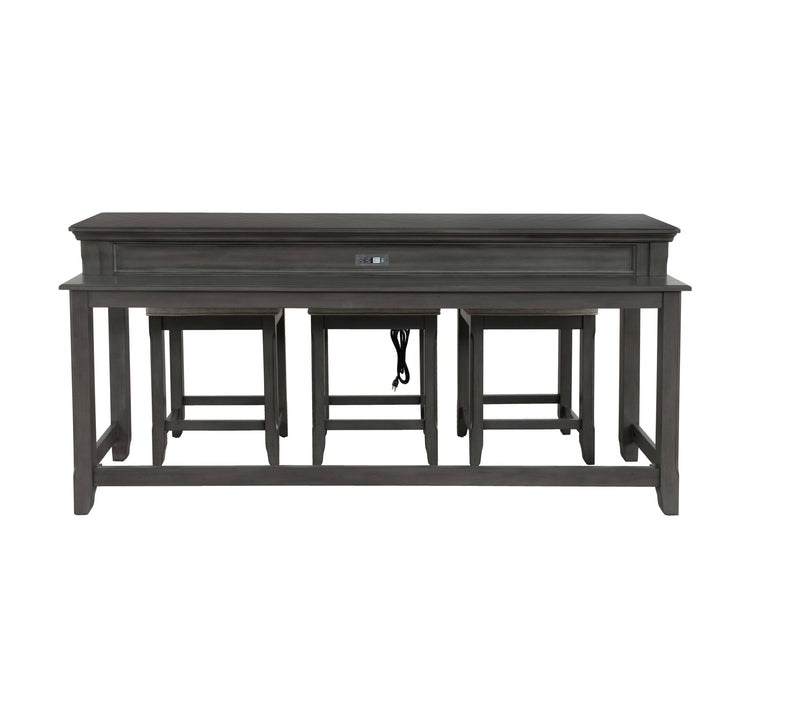 Turner 4-Piece Sofa Table with Stools - Grey | Leon's
