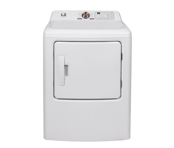 GE White Electric Dryer (3.6 Cu. Ft.) - PCKS443EBWW | Leon's