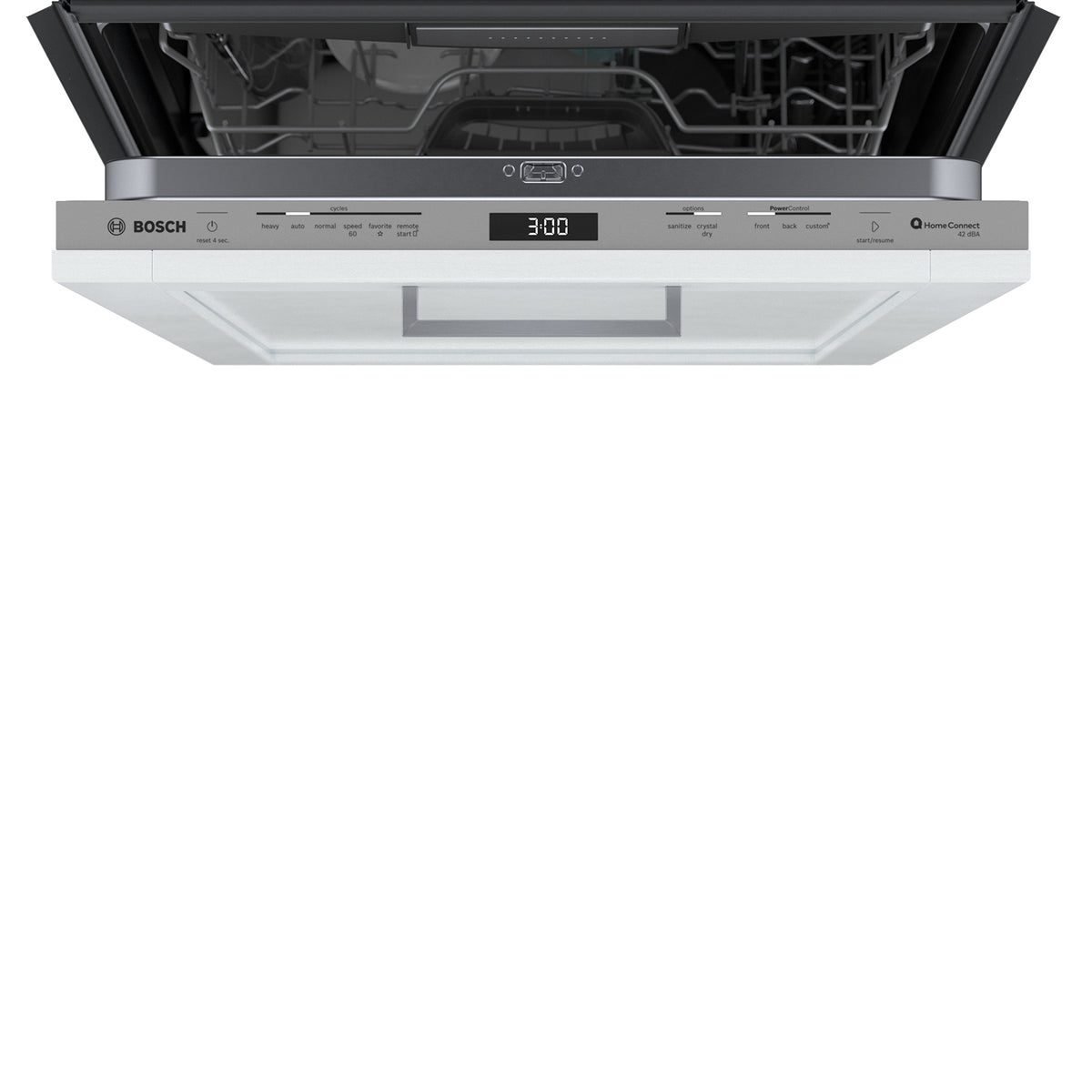 Bosch Custom Panel 24" Smart Dishwasher with Home Connect, Third Rack ...