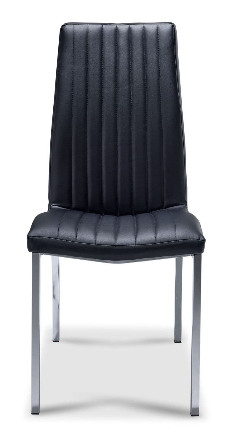 Axis Dining Chair - Black, Chrome | Leon's