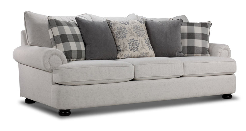 Beverly Sofa, Loveseat and Chair and a Half Set - TicTac Ivory | Leon's
