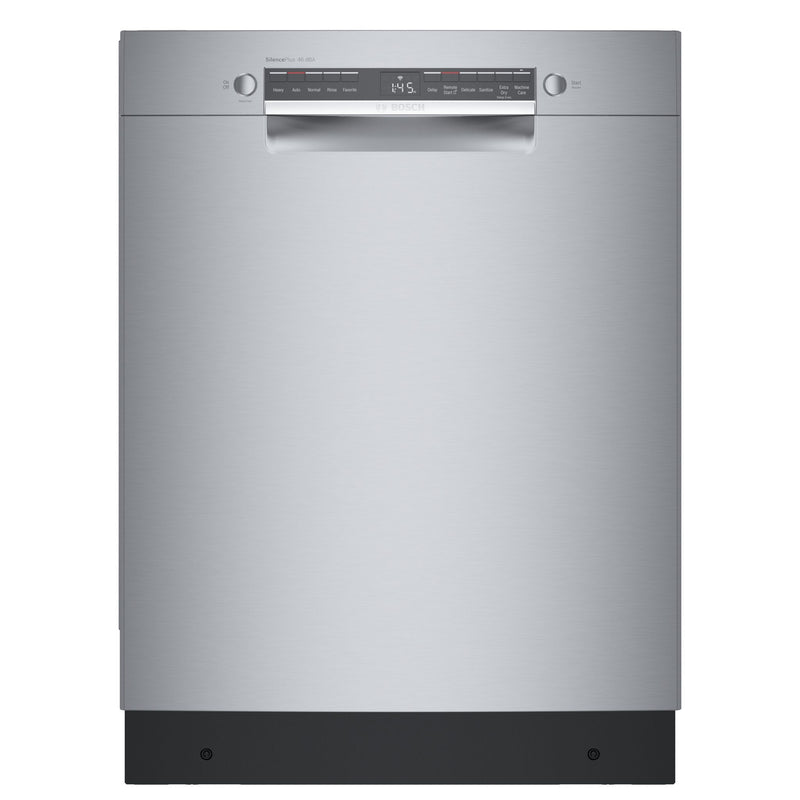 Bosch Stainless Steel 300 Series Smart Dishwasher with Recessed Handle ...