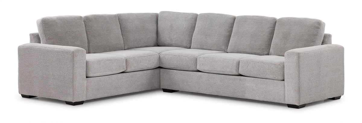 Celeste 2-Piece Sectional with Right-Facing Sofa - Snoopy Grey | Leon's