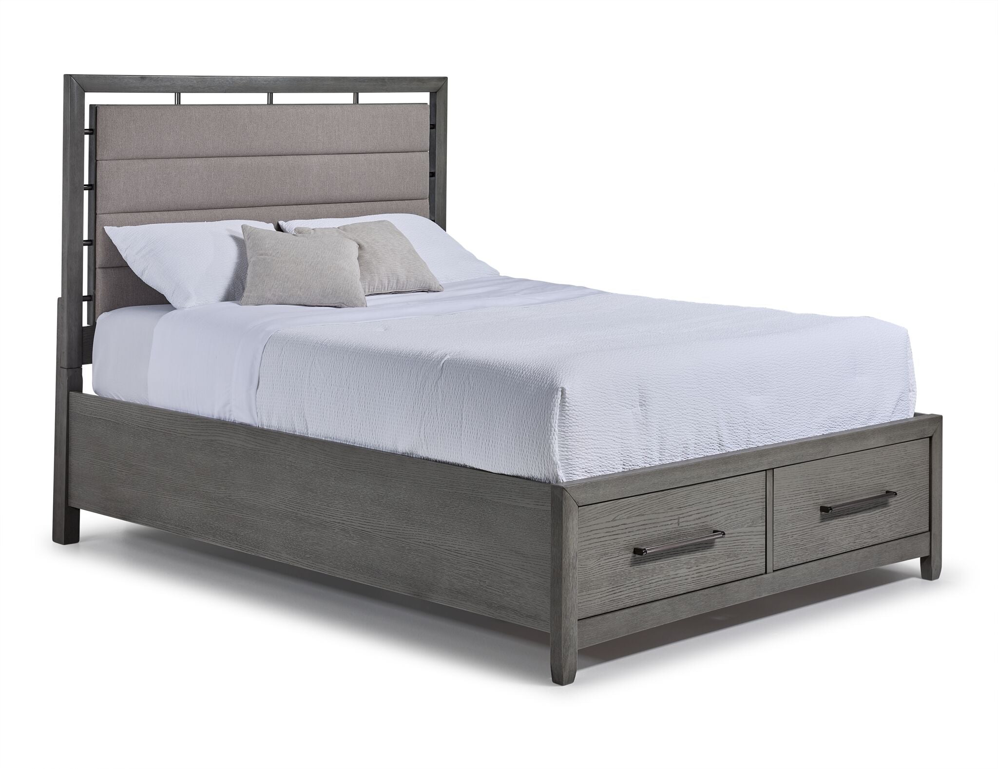 Chelsea 6-Piece King Storage Bed - Grey | Leon's
