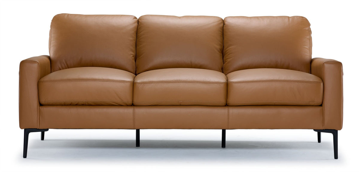 Chito Leather Sofa - Saddle | Leon's