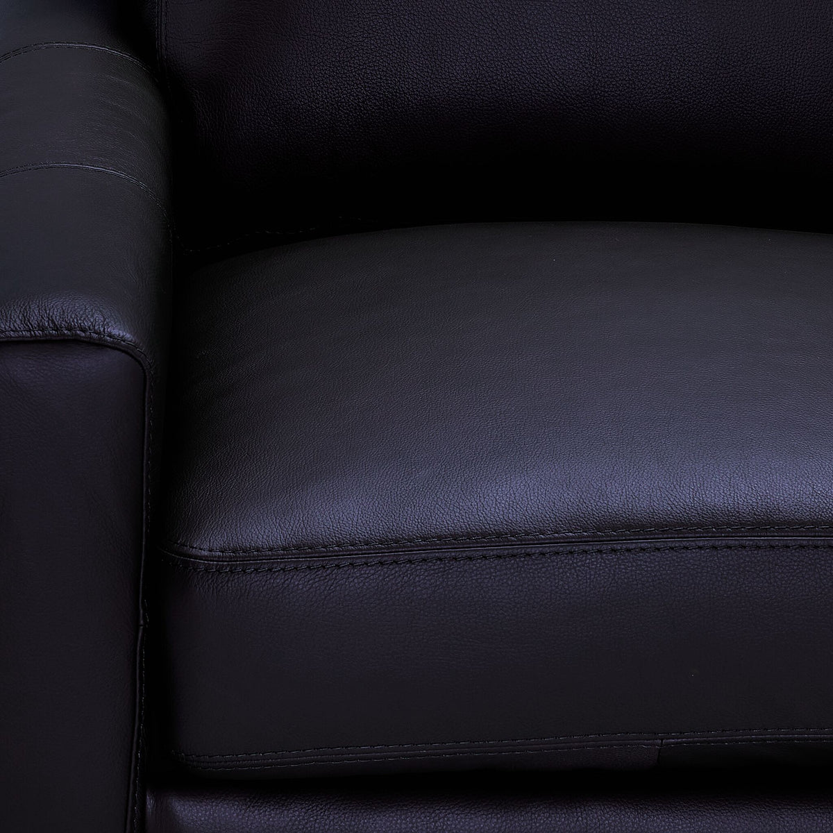 Chito Leather Sofa - Raven | Leon's