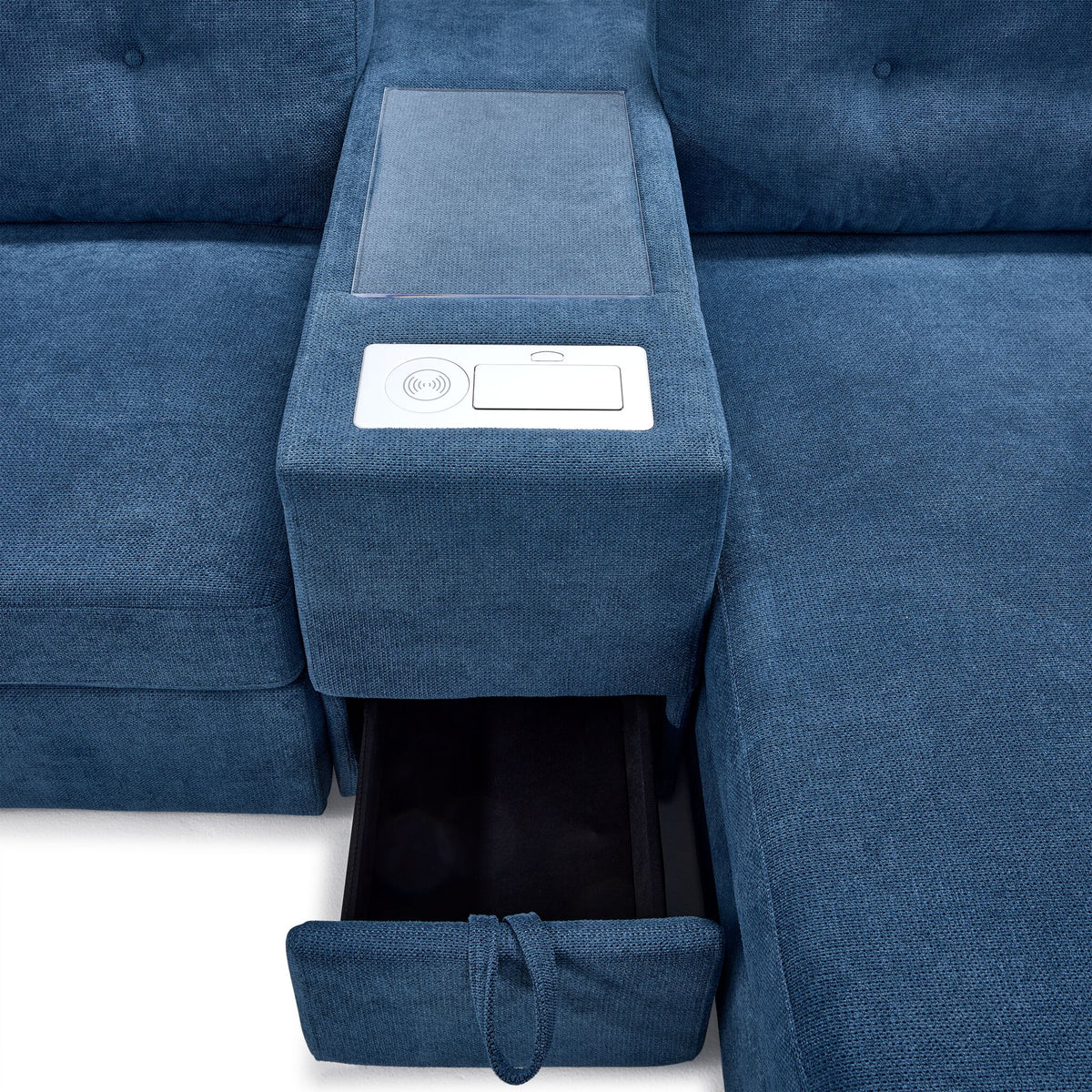 Feeling Connected - Connex 6-Piece Modular Sectional with Drawer ...