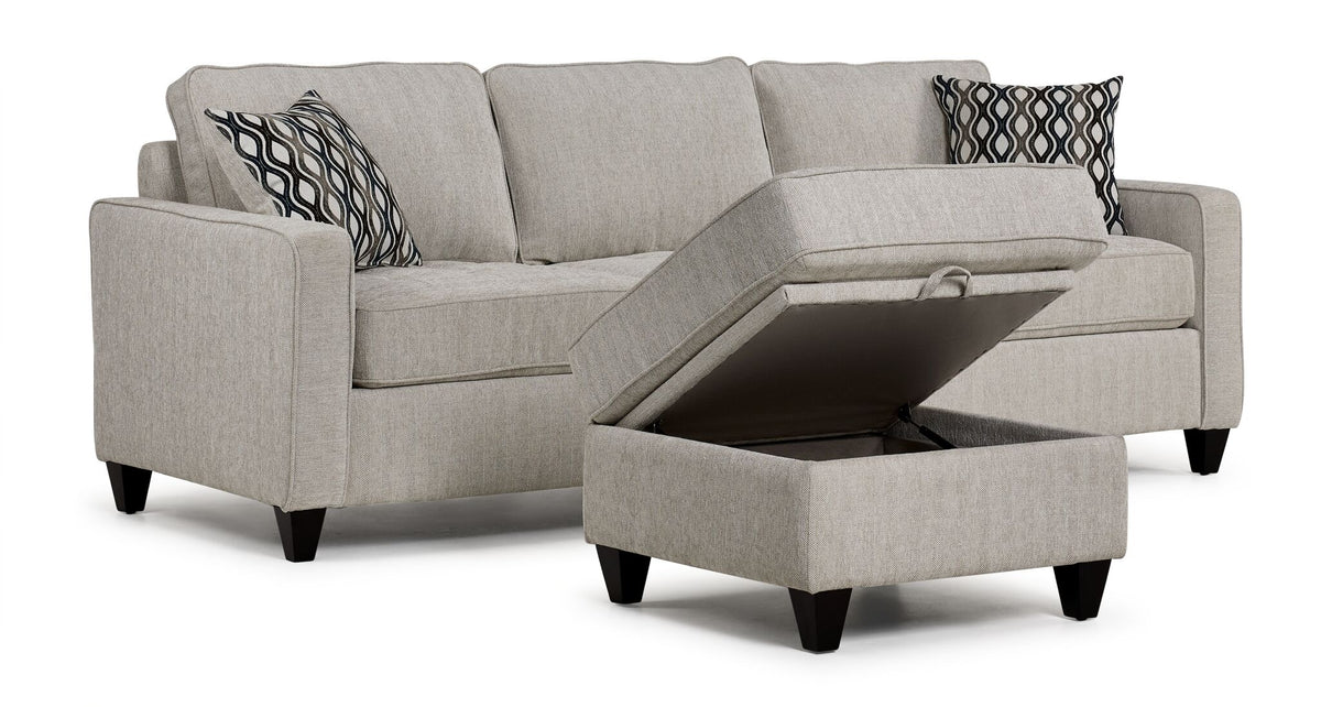 Flipp-it Sofa with Reversible Chaise/Ottoman - Platinum | Leon's
